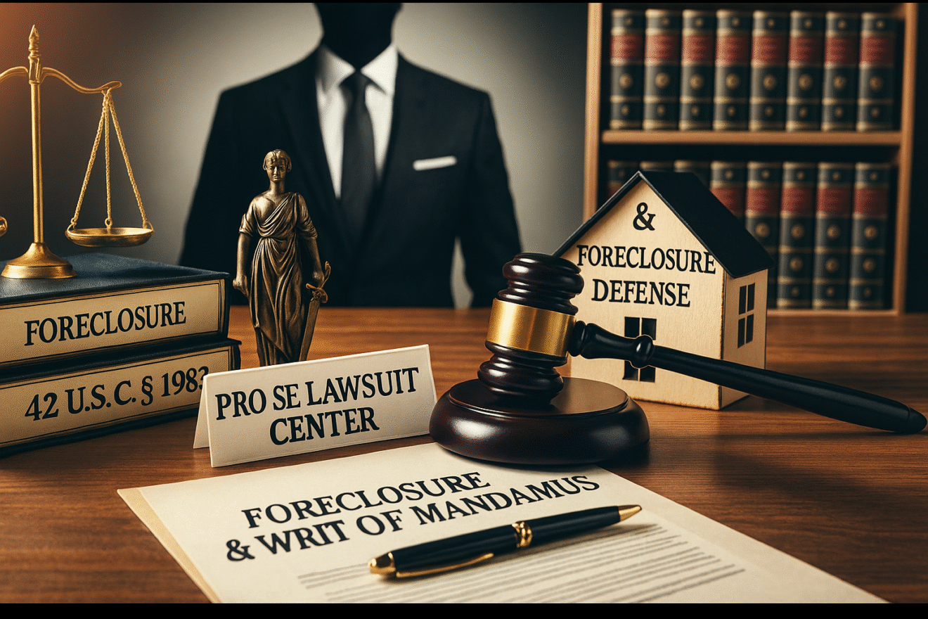 FORECLOSURE DEFENSE LAWSUIT PACKAGE - PRO SE LEGAL SCHOOL